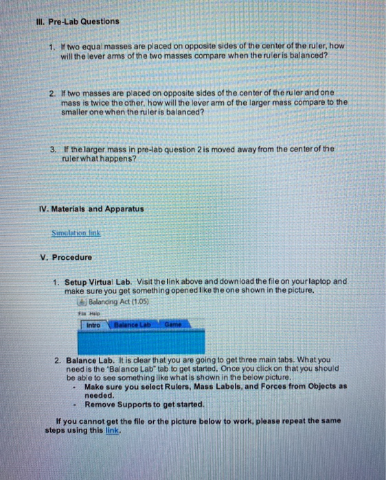 Solved 1. Purpose To determine if the net torque is zero for | Chegg.com