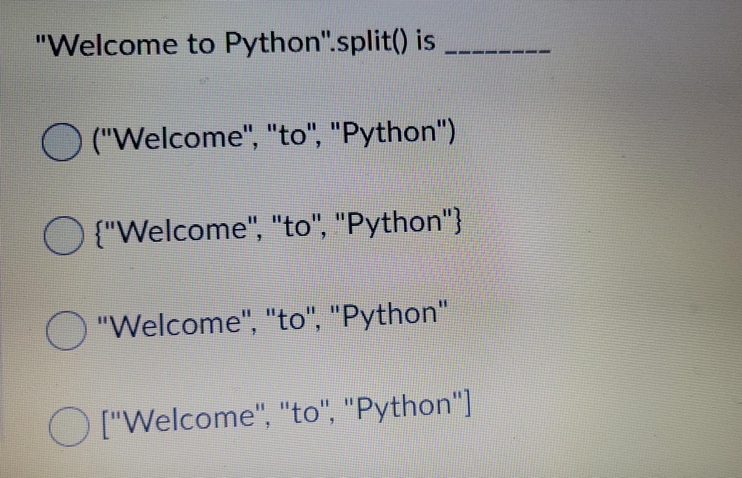 Solved Welcome To Python split Is O Welcome to Chegg