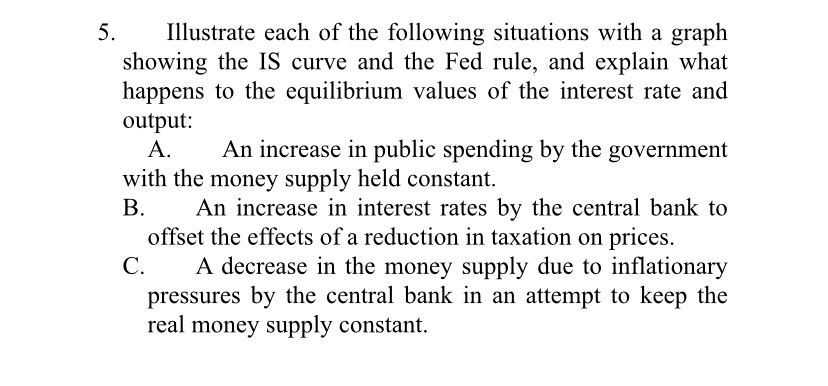 Solved Illustrate each of the following situations with a | Chegg.com