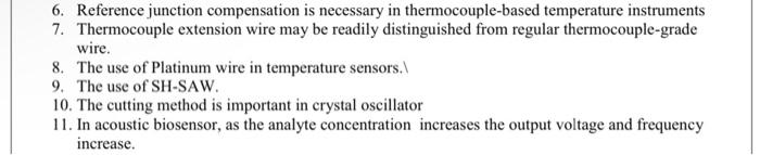 Solved 6. Reference junction compensation is necessary in | Chegg.com