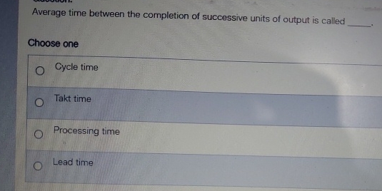 Solved Average time between the completion of successive | Chegg.com