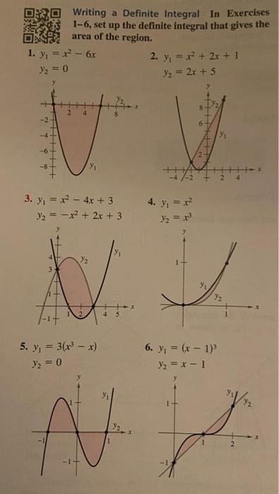 Solved Writing a Definite Integral In Exercises 1-6, set up | Chegg.com