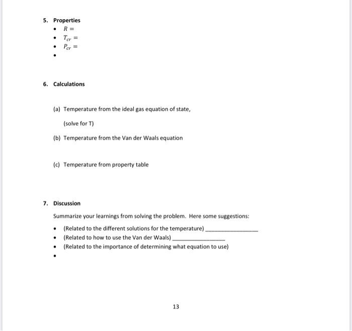 Solved Topic 5: Other Equations of state Problem s (book, | Chegg.com