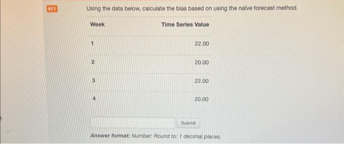 Solved Using the data below, calculate the bias based on | Chegg.com