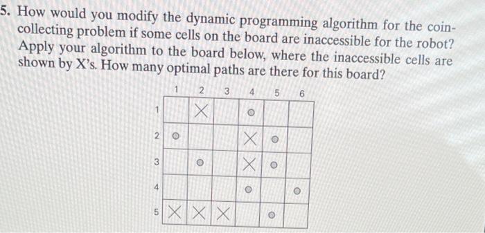 Solved How would you modify the dynamic programming | Chegg.com