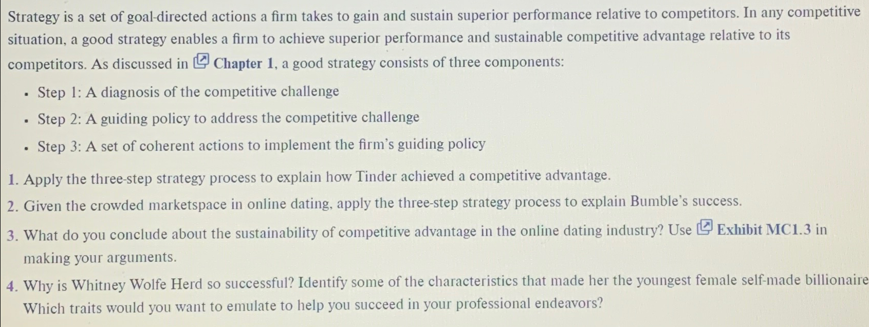 Solved Strategy is a set of goal-directed actions a firm | Chegg.com
