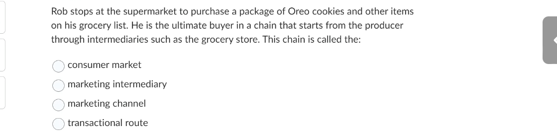 Solved Rob stops at the supermarket to purchase a package of | Chegg.com