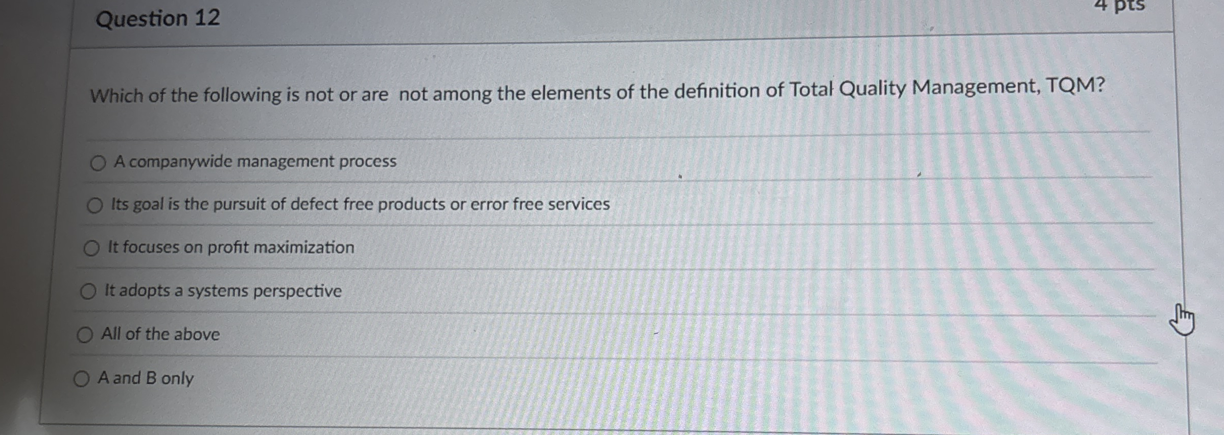 Solved Question 12Which of the following is not or are not | Chegg.com