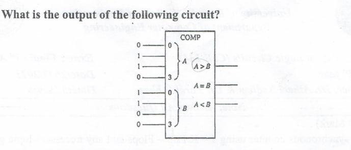 Solved What is the output of the following circuit? COMP 1 | Chegg.com