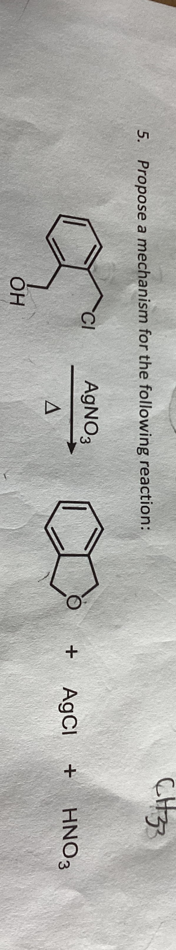 Solved Propose a mechanism for the following reaction:CH3 | Chegg.com