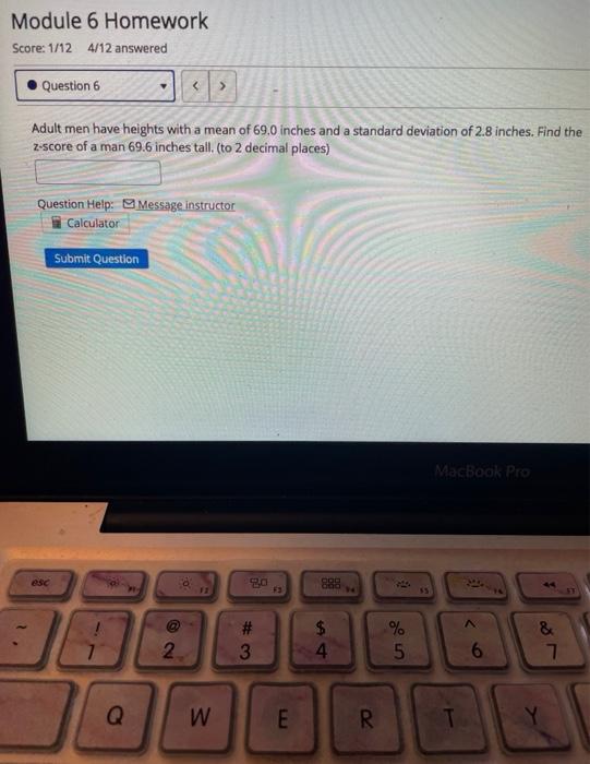 Solved Module 6 Homework Score: 1/12 4/12 answered Question | Chegg.com