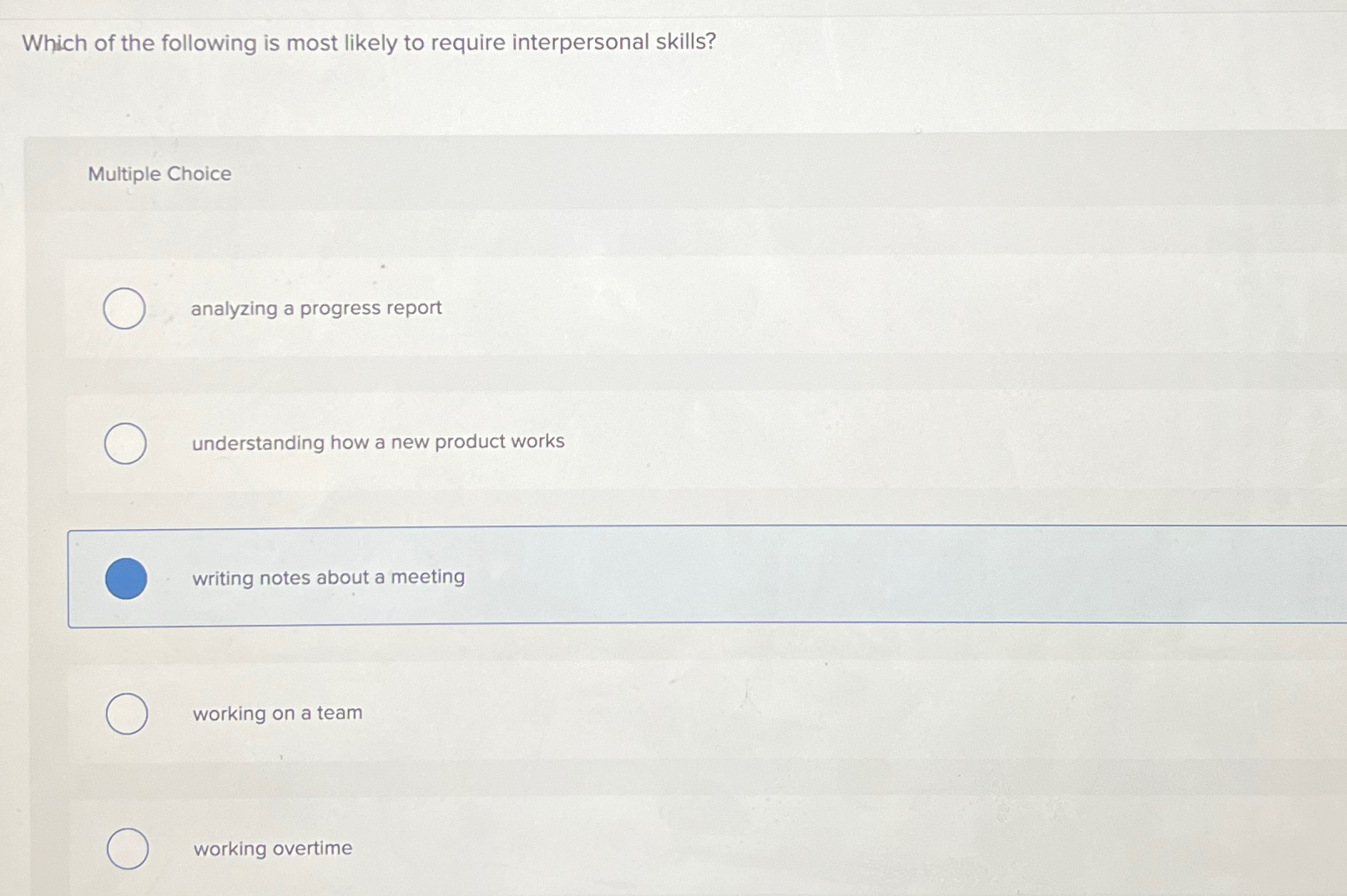 Solved Which of the following is most likely to require | Chegg.com