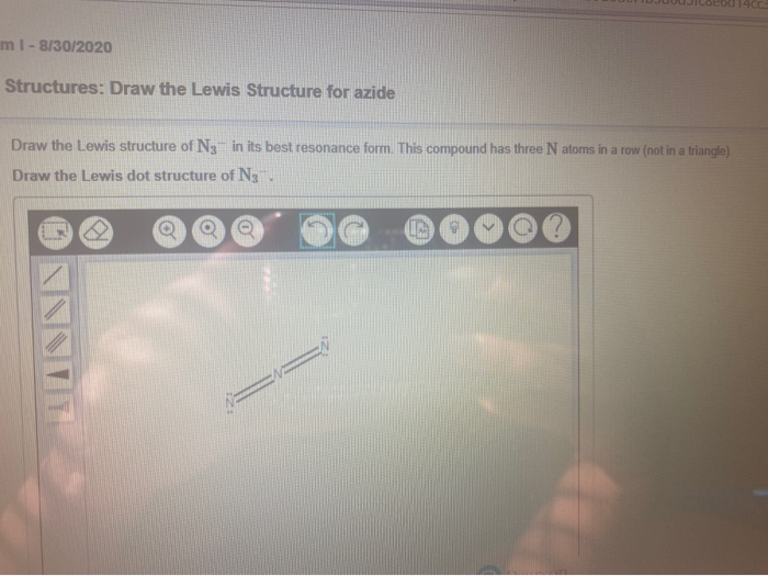 Solved m I-8/30/2020 Structures: Draw the Lewis Structure | Chegg.com