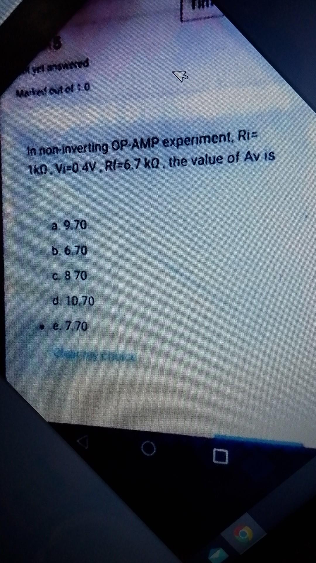 Solved In non-inverting OP-AMP experiment, Ri= 1kO.Vi=0.4 | Chegg.com