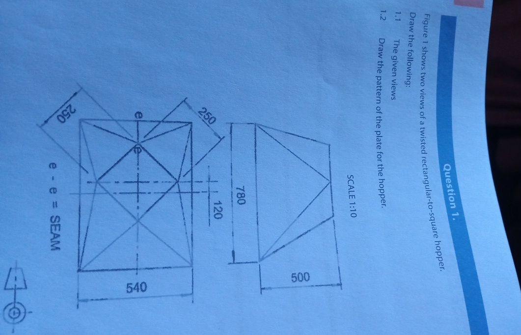 Solved by an EXPERT Question 1.Figure 1 ﻿shows two views of a twisted ...