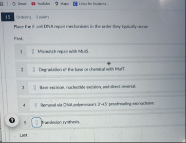 Solved OmalYouTubeMapsLinks for Students.Ordering 3 | Chegg.com