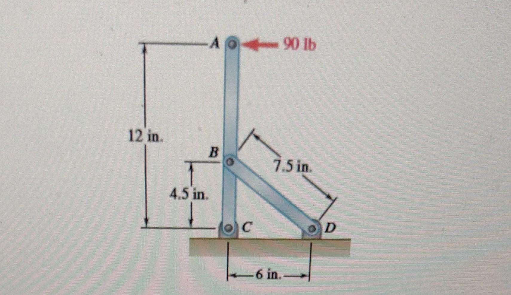 Solved 6.75 and 6.76 Determine the force in member BD and | Chegg.com