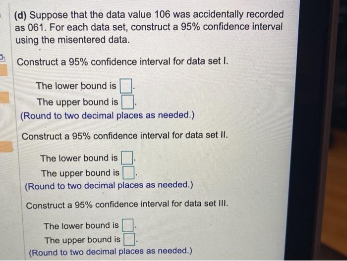 Solved The following data sets represent simple random | Chegg.com