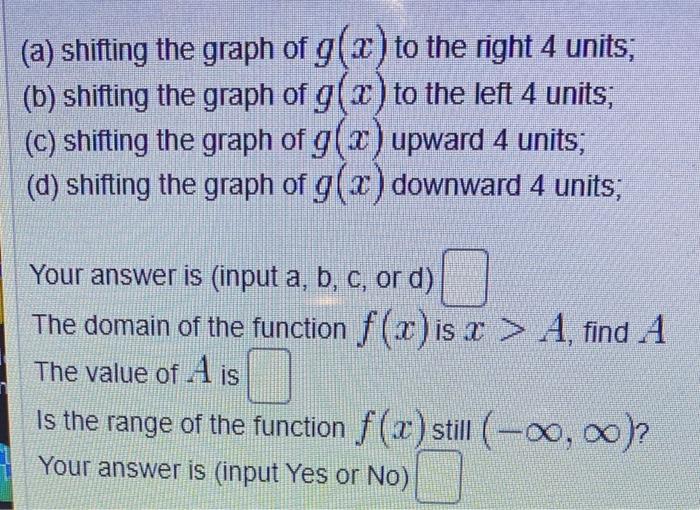 Solved The graph of the function f(x)= log2 (x-4) can be | Chegg.com