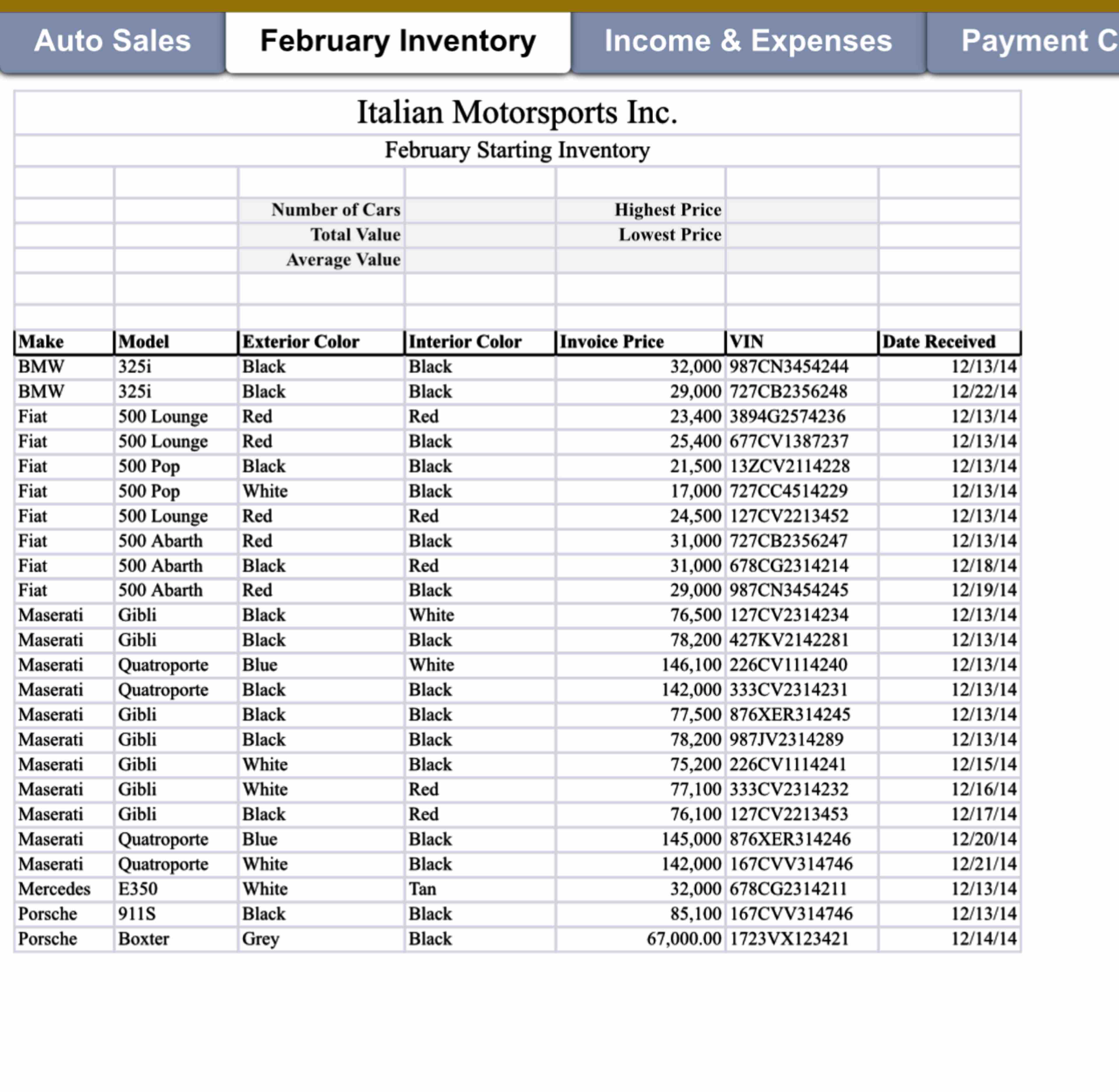 Solved February Inventory sheet:1. ﻿In cell D4, ﻿use a | Chegg.com