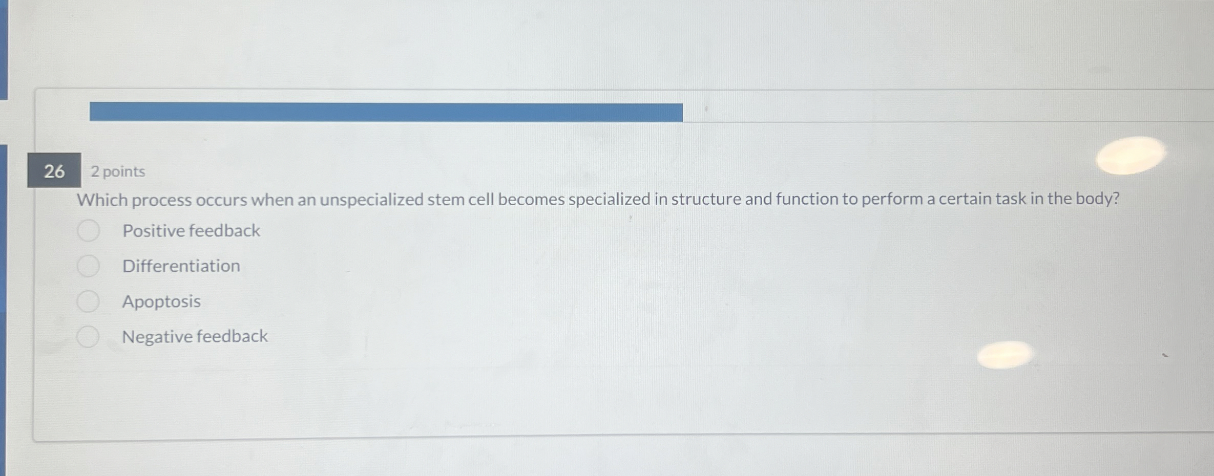 Solved 26 2 ﻿pointsWhich process occurs when an | Chegg.com