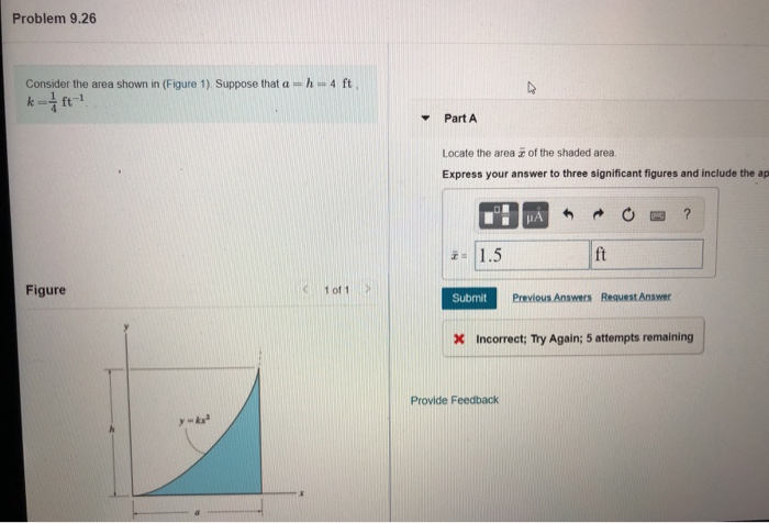 Solved Problem 9.26 Consider the area shown in (Figure 1). | Chegg.com