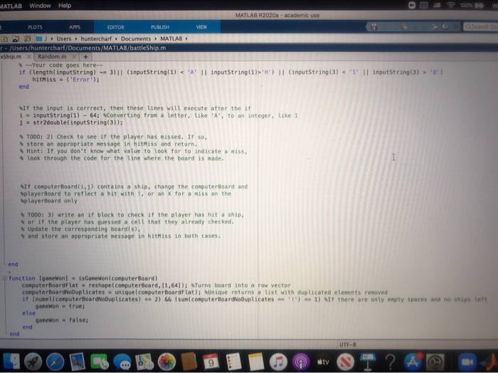 Solved MATLAB R2020a - academic use OME PLOTS APPS EDITOR | Chegg.com