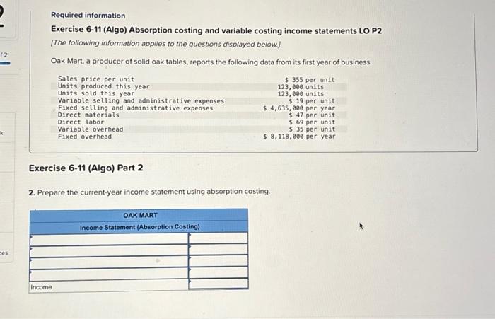 Solved 1. Prepare the current-year income statement using | Chegg.com