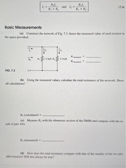 Solved In a parallel circuit (Fig. 7.1), the voltage across | Chegg.com