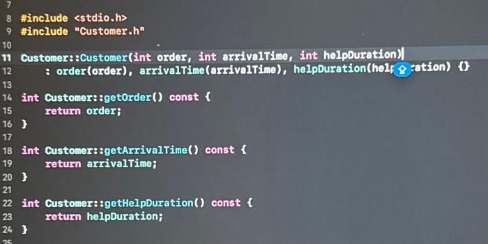 Solved finclude h " tinclude "Customex, h " pinclude | Chegg.com