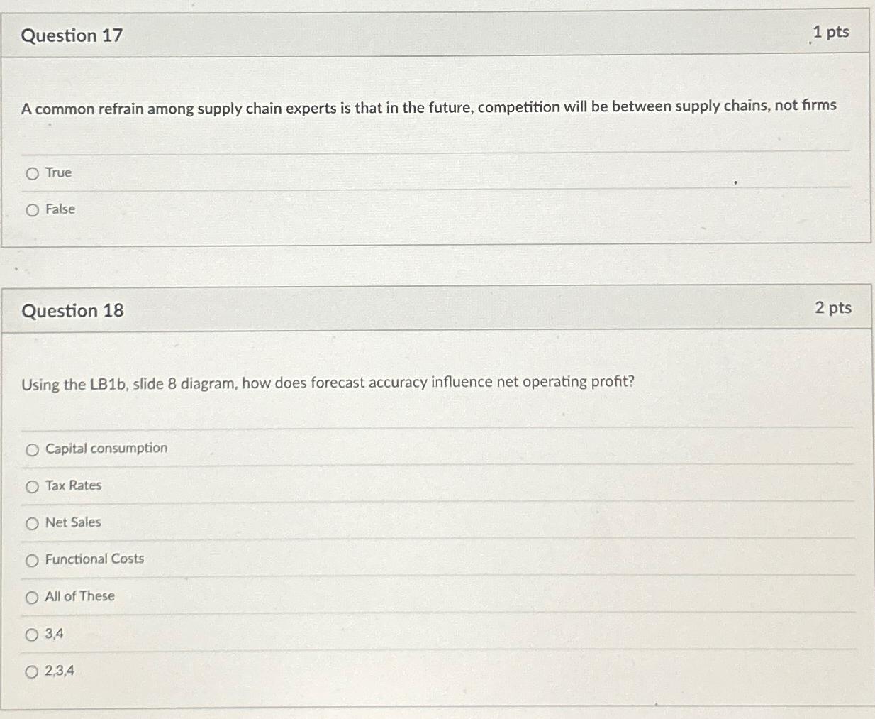 Solved Question 171 ﻿ptsA common refrain among supply chain | Chegg.com