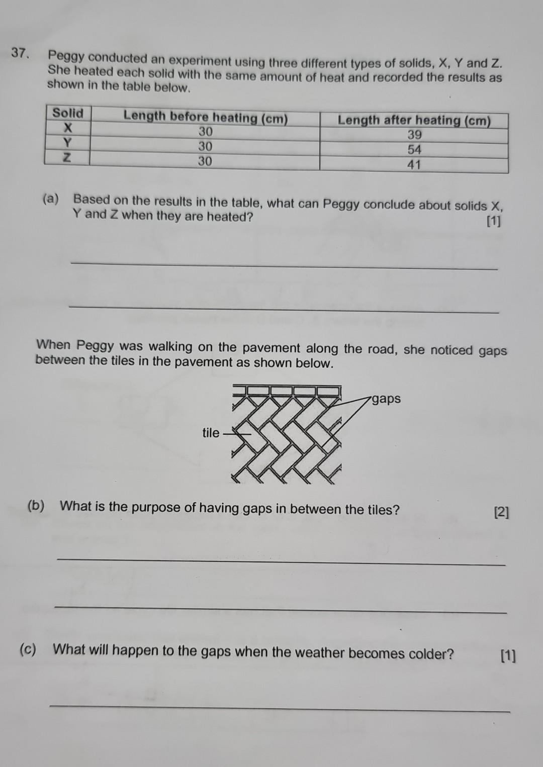 Solved 7 Peggy Conducted An Experiment Using Three