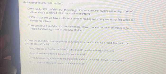 Solved 5.22 High School and beyond, Part II: We considered | Chegg.com