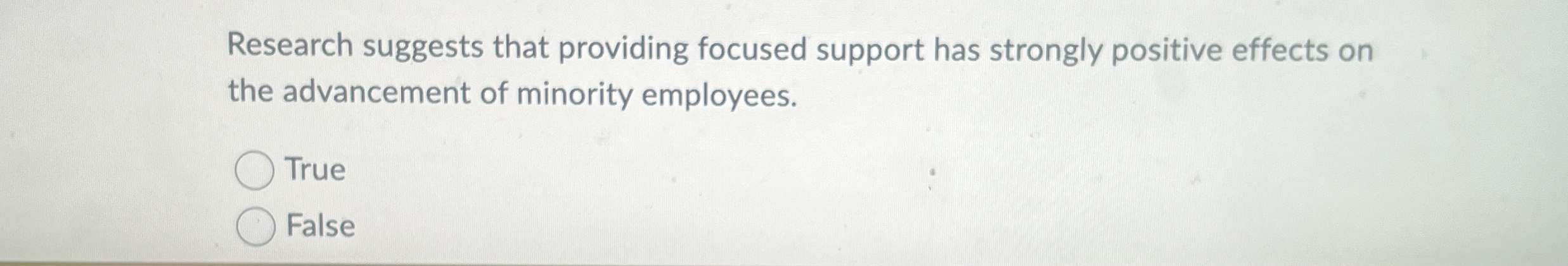 Solved Research suggests that providing focused support has | Chegg.com