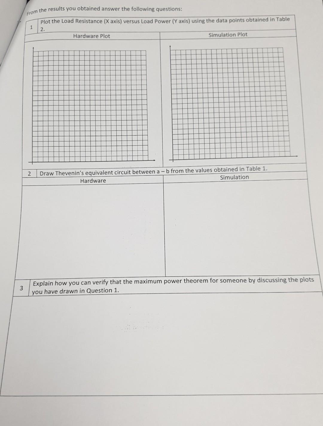 Solved Build the following circuit and fill the tables shown | Chegg.com