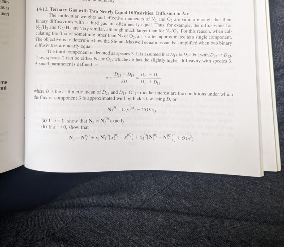 Solved 14-11. ﻿Ternary Gas with Two Nearly Equal | Chegg.com