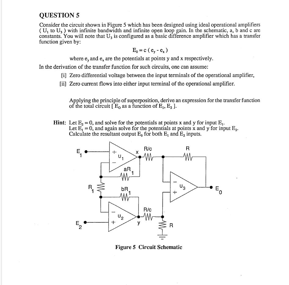 Solved QUESTION 5Consider the circuit shown in Figure 5 | Chegg.com