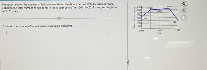 [Solved]: Estimate the number of fatal accidents using left