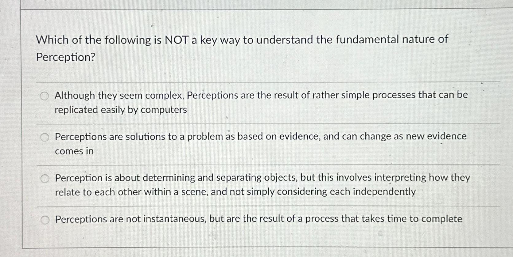 Solved Which of the following is NOT a key way to understand | Chegg.com