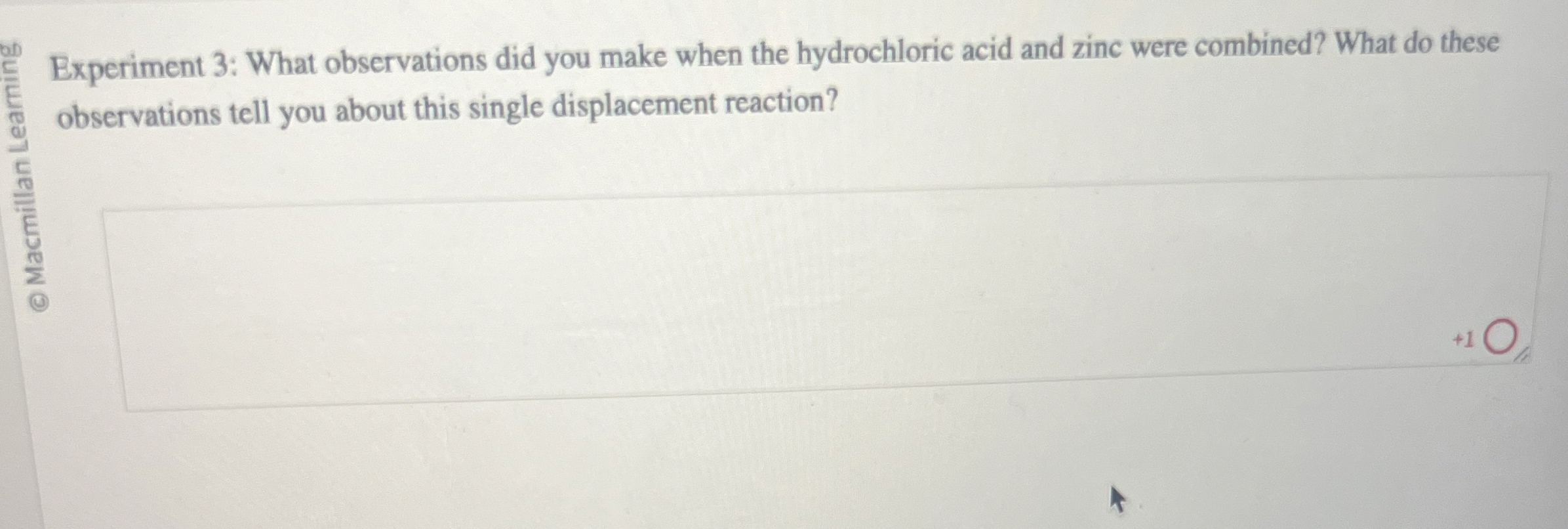 Solved Experiment 3: What observations did you make when the | Chegg.com