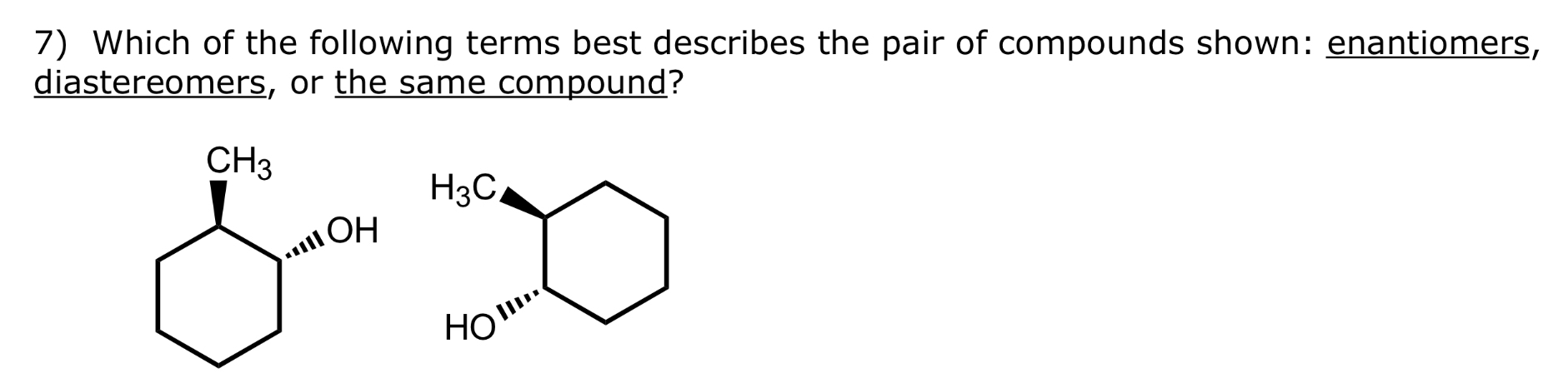 Solved Which of the following terms best describes the pair | Chegg.com