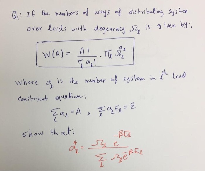 Q. If the numbers of ways of distributing system over | Chegg.com