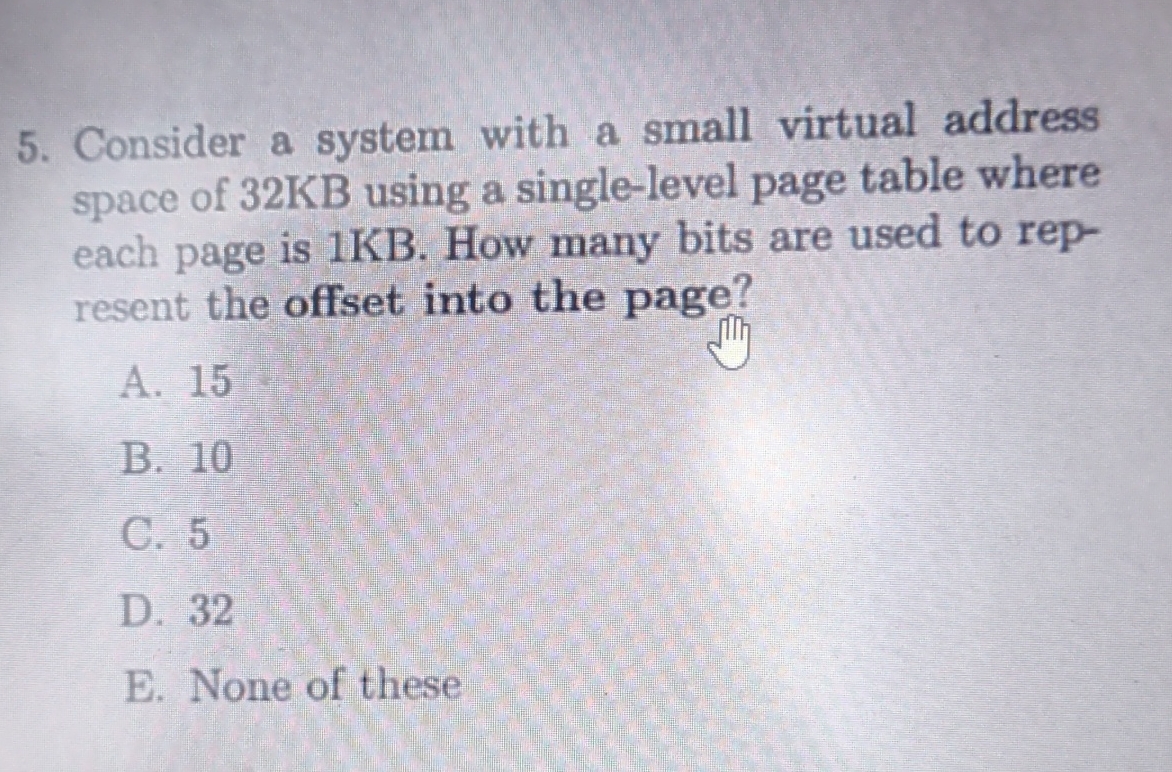 Solved Consider a system with a small virtual address space | Chegg.com