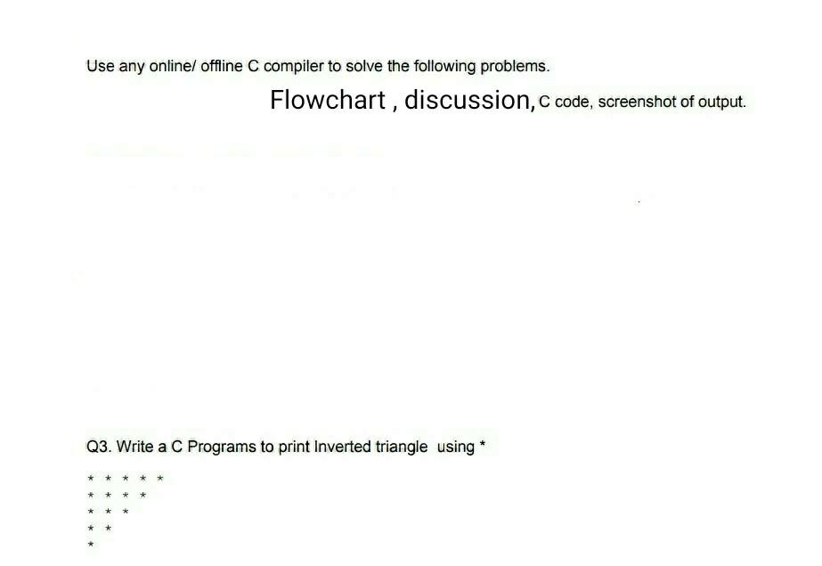 Solved Use any onlinel offline C compiler to solve the | Chegg.com