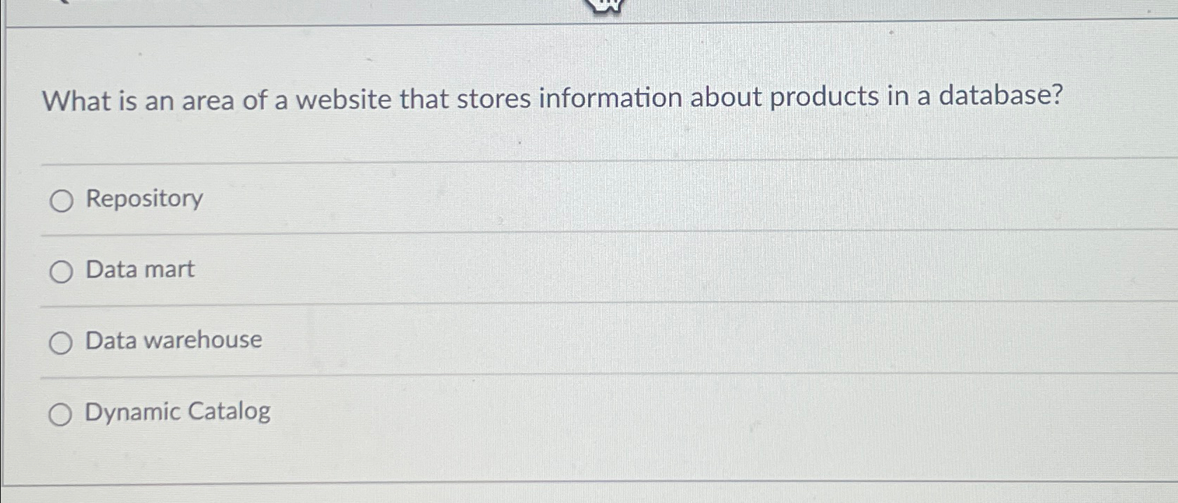 Solved What is an area of a website that stores information | Chegg.com