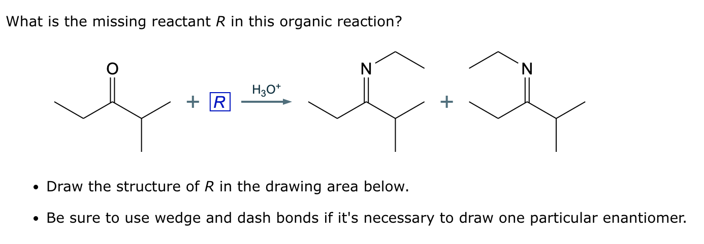 Solved What Is The Missing Reactant R ﻿in This Organic