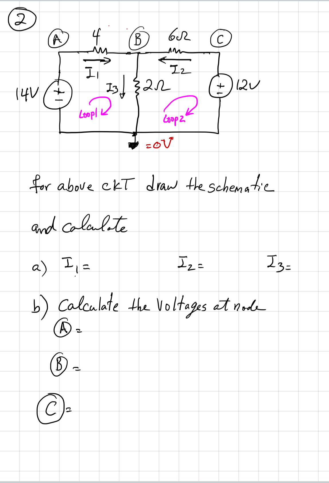 Solved (2)for above ckT draw the schematic and | Chegg.com