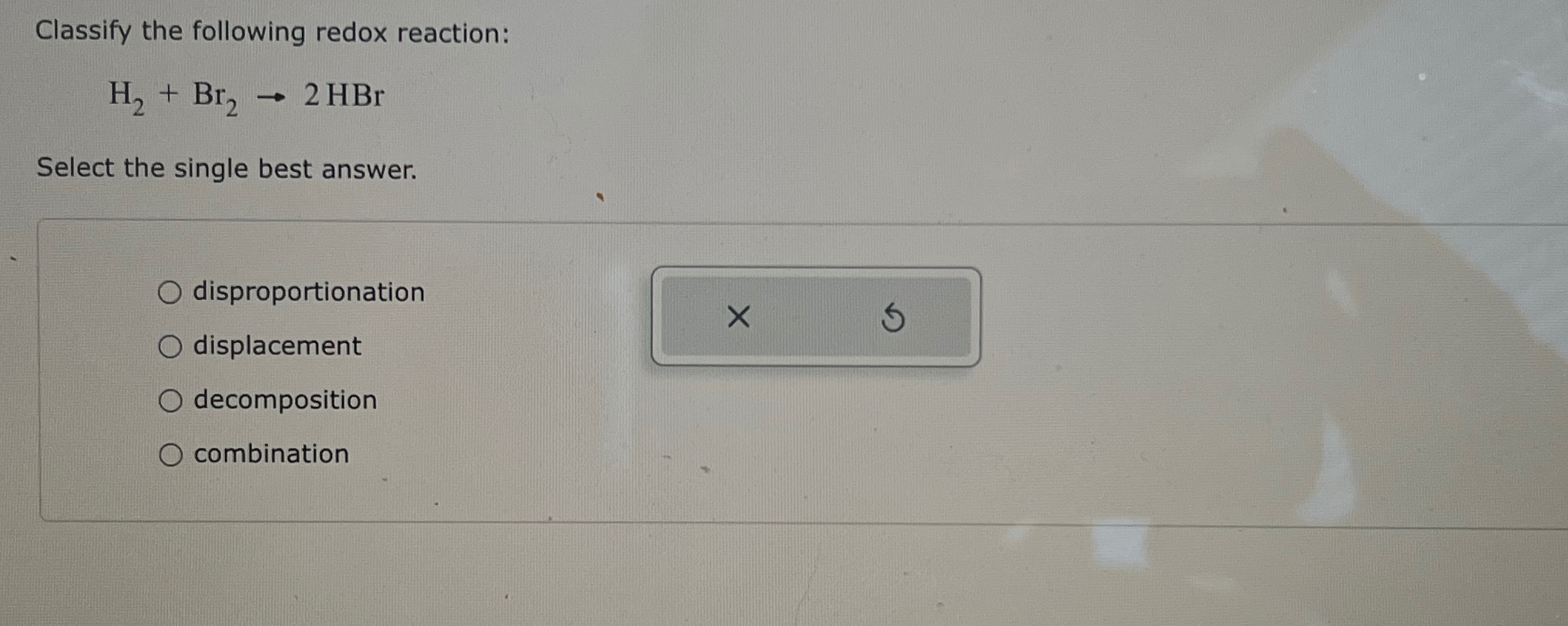 Solved Classify the following redox | Chegg.com