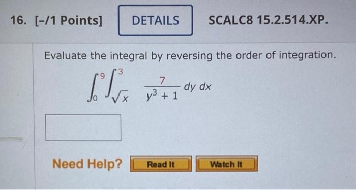 Solved 10. (0/1 Points DETAILS PREVIOUS ANSWERS SCALC8 | Chegg.com