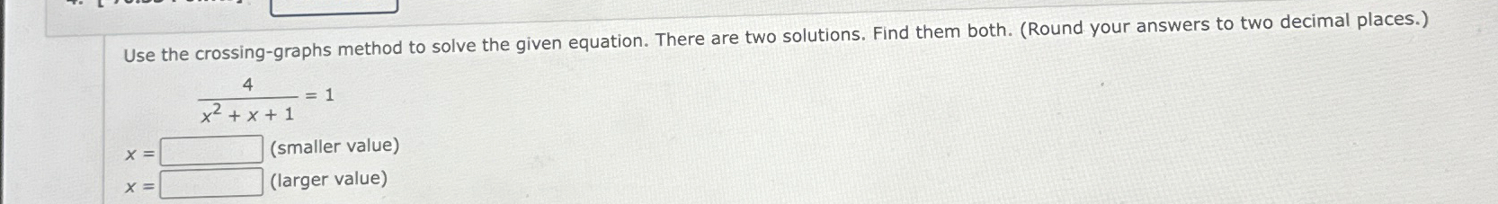 Solved Use the crossing-graphs method to solve the given | Chegg.com